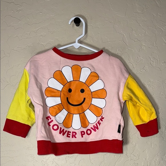 kip & co | Shirts & Tops | Kip Co Flower Power Graphic Sweatshirt Girls ...